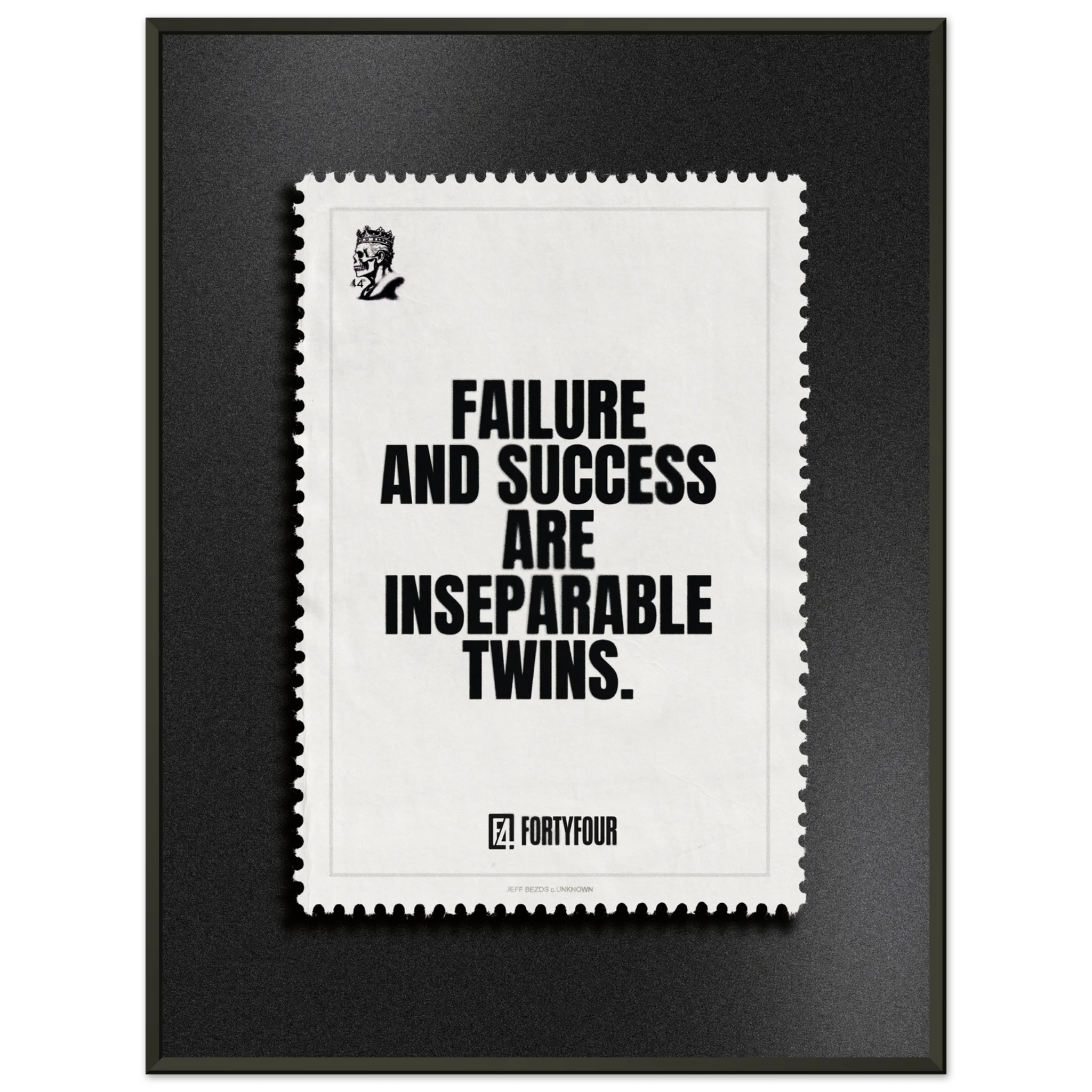 Failure and Success — Jeff Bezos Quote Art Print – FORTY4 CLUB